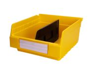 China Warehouse Stackable Tray Shelf Bin Workshop Industrial Plastic Solid Box PP Storage Crate for sale