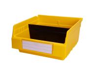 China Warehouse Stackable Tray Shelf Bin Workshop Industrial Plastic Solid Box PP Storage Crate for sale