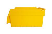 China Warehouse Stackable Tray Shelf Bin Workshop Industrial Plastic Solid Box PP Storage Crate for sale
