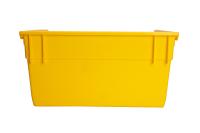China Warehouse Stackable Tray Shelf Bin Workshop Industrial Plastic Solid Box PP Storage Crate for sale