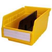 China NO Foldable Plastic Shelf Bin for Stacking Medicine in Warehouse Semi-Open Front Crate for sale