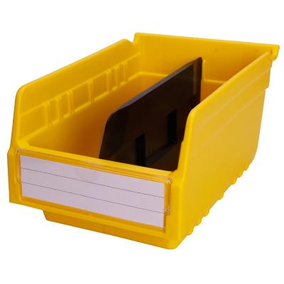 China NO Foldable Plastic Shelf Bin for Stacking Medicine in Warehouse Semi-Open Front Crate for sale