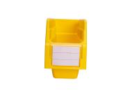 China Wall Mounted Tool Storage Tool Spare Parts Crate Stacking Solid Box Style Plastic Bin for sale