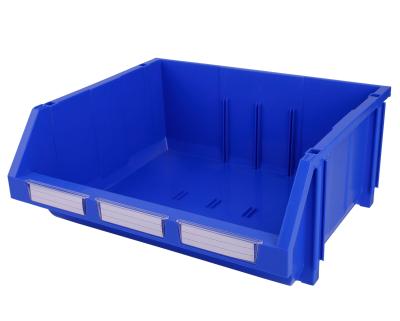 China Space-Saving Workshop Storage Stackable Shelf Bin with Divider and Solid Box Shelving for sale