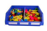 China Space-Saving Workshop Storage Stackable Shelf Bin with Divider and Solid Box Shelving for sale
