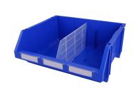 China Space-Saving Workshop Storage Stackable Shelf Bin with Divider and Solid Box Shelving for sale
