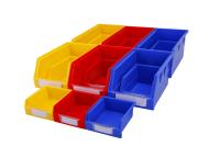 China Solid Box Storage Bins Stackable Plastic Crate for Small Parts and Open Front Access for sale