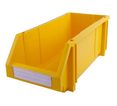 China Customer Logo Industrial Stacking Plastic Solid Box Storage Bins for Tray Shelf Bin for sale