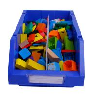 China 186x334x94mm Internal Size Solid Box Bins for Office Toy Storage in Rectangle Shape for sale