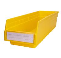 China Foldable PP Storage Box Stackable Classic Office Organizer Plastic Tool Crate Plastic Shelf Bin for sale