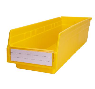 China Foldable PP Storage Box Stackable Classic Office Organizer Plastic Tool Crate Plastic Shelf Bin for sale