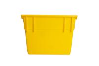 China Foldable PP Storage Box Stackable Classic Office Organizer Plastic Tool Crate Plastic Shelf Bin for sale