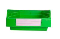 China Customized Logo Classic Office Organizer Plastic Crate Industrial Warehouse Parts Storage PP Shelf Bin for sale