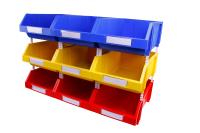 China PP Shelf Box for Storing and Organizing Warehouse Equipment Internal Size 272x414x94mm for sale