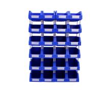 China Simplify Warehouse Organization with Stackable Plastic Bins Open Front and Back Desig for sale