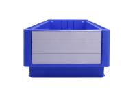 China Easy Picking Industrial Warehouse Plastic Solid Box with Customized Color and Divider for sale