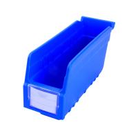 China Office Workshop Plastic Shelf Bins PP Storage Box with Customized Logo Solid Box for sale