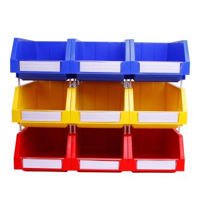 China Customized Color Plastic Stackable Parts Storage Box Bin for Warehouse Organization for sale