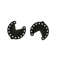 China 3/4 Black Silicone Medical Valve Seal Gasket LSR Molding for sale
