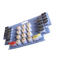 China Custom Silicone Rubber Keypad with Epoxy Coating Hardtop for sale