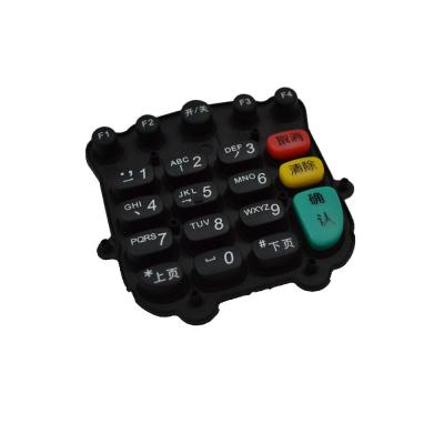 China Custom Silicone Keypad for POS Machine Heat-Resistant Eco-Friendly for sale