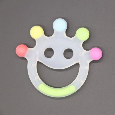 China Custom Food Grade Silicone Infant Bite Toys 5 Finger Design for sale