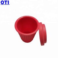 China Custom Silicone Pet Bowl Durable Dog Container 100% Pure Silicone for sale