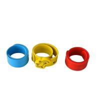 China Custom Silicone Slap Band Bracelet 100% Pure Silicone for sale