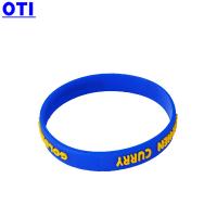 China Custom Blue Silicone Rubber Bracelet - 100% Pure Silicone for sale