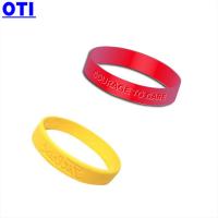 China Custom Blue Silicone Rubber Bracelet - 100% Pure Silicone for sale