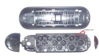 China Silicone Overmolded Remote Control Keypad with Plastic Base for sale