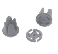 China Silicone Overmolded Plastic Auto Parts with PU Coating for sale