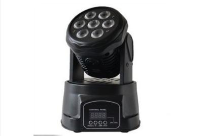 China Dimmer / strobe RGBW 4in1 Moving Head LED Stage Lights disco Lighting , 10Wx7pcs for sale