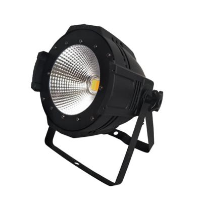China Indoor black Aluminum housing 3200-6500K 100W Warm White/White 2in1 LED COB Par Stage Lights for sale