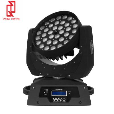 China 2019 Hot Sales 36*12W RGBW 4in1 LED Zoom Moving Head Wash Light for sale