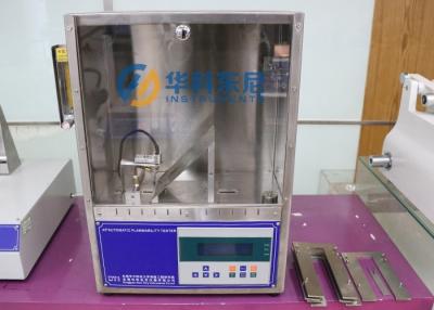 China 45 Degree Flammability Tester for Textile Toys Testing Equipment 0.01s Precision ASTM D1230 for sale