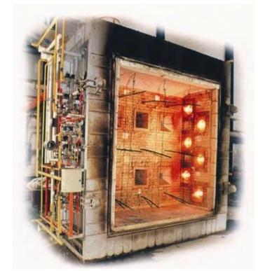 China ISO Flammability Testing Equipment / Large Scale Vertical Fire Resistance Test Furnace for sale