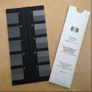 China AATCC Grey Scale Color Change Or Staining In Colour Fastness Testing for sale