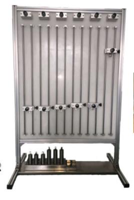 China ASTM D3107 Woven Fabric Stretch and Recovery Tester 6 Group Test Station 1.8kg Tension Weights for sale