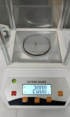 China 300*0.001g Laboratory Electronic Balance Digital Scale LCD Display with Windshield for sale