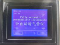China Fully Automatic Fabric Air Permeability Tester 20cm² 38cm² ASTM D737 for sale