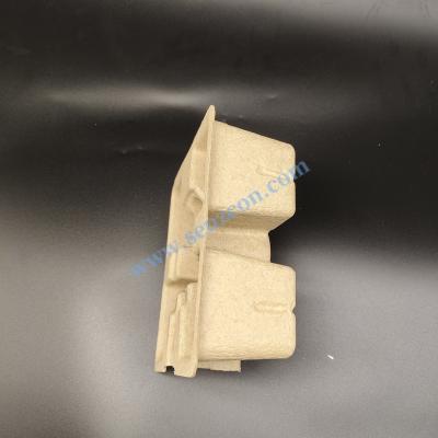 China Yellow eco-friendly corrugated pulp, pulp molded base for small household appliances. It complies with the plastic bans in Europe and the United States high-quality product made by dry pressin for sale