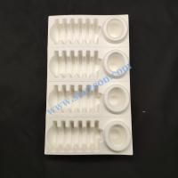 China 4-in-1 cosmetic eco-friendly paper pulp molded base. It is biodegradable, made of white high-quality dry-pressed sugarcane pulp through molding. for sale