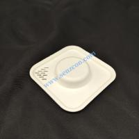 China Customized pulp-molded tea cup lids for Chinese tea with filter holes, meeting food safety standards, environmentally friendly and biodegradable. for sale
