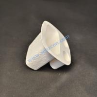 China Custom-made in a Ningbo factory: Pulp molded base for electronic product earphones. Made of white plant fiber and sugarcane pulp, it is environmentally friendly and biodegradable. for sale