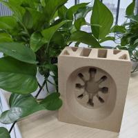 China The pulp molding packaging bases for smart speakers of small household appliances are directly supplied by factories in Ningbo, China, and are equipped with V-shaped grooves. for sale