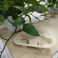China The environmentally friendly embedded paper trays for coffee of brands such as Starbucks and Luckin can keep the coffee fixed in the bag. They are made of dry-pressed corrugated paper. for sale