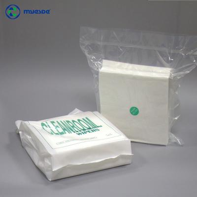 China Industrial Cleanroom Polyester Wipes 1009 - 168 g/m² Basis Weight, 6 Inch Lint-Free Electronic Safe Cleaning Wipes for sale