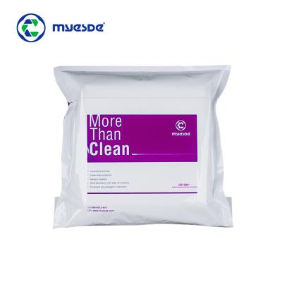 China 4 Inch 60g Cleanroom Spunlace Nonwoven Wipes - 9x9 Inch Size, 55% Wood Pulp 45% Polyester Material for sale