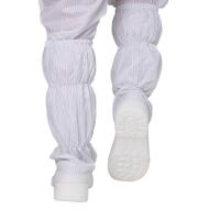 China White Cleanroom Safety Shoes with ESD 10^7Ω-10^9Ω Anti-Static & Steel Toe Cap - Washable Mesh Design for sale